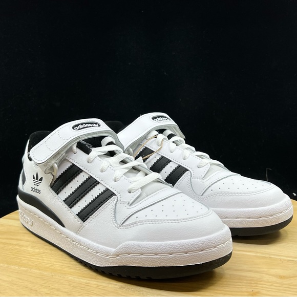 adidas | Shoes | Adidas Originals Forum Low Shoes White Black Fy7757 ...